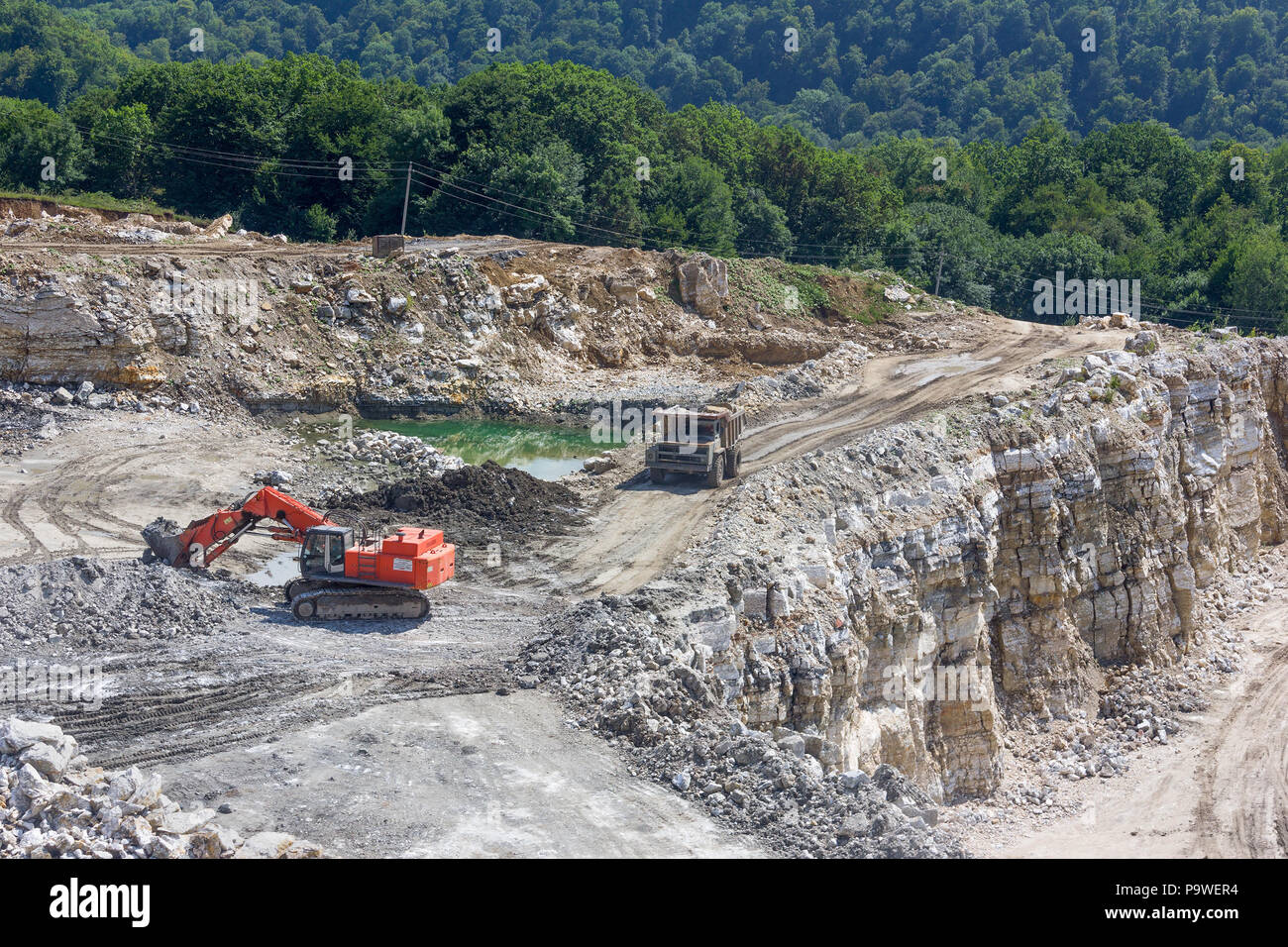 Gypsum quarry stones hi-res stock photography and images - Alamy