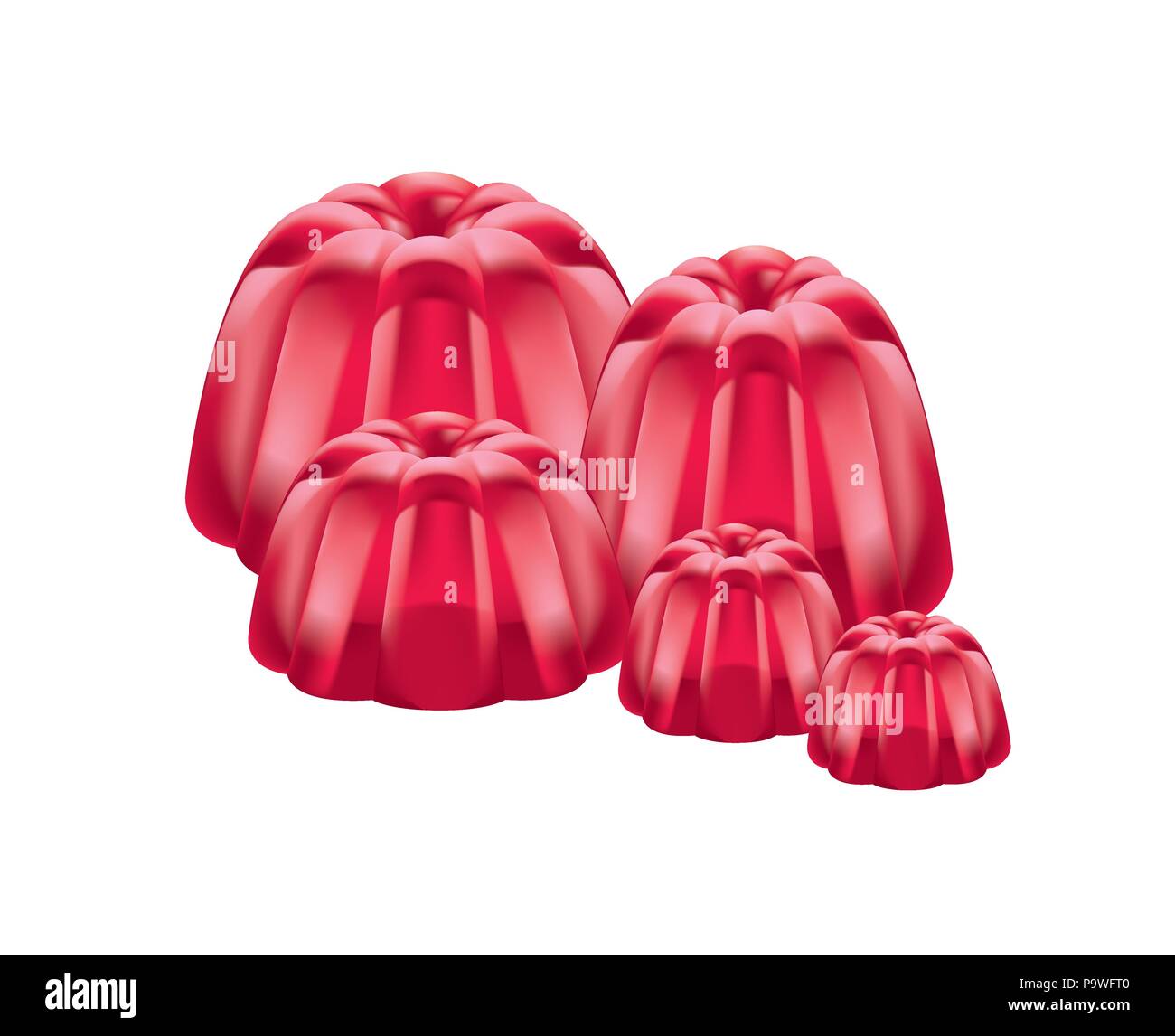 Wobbly jelly shape Stock Vector Images - Alamy