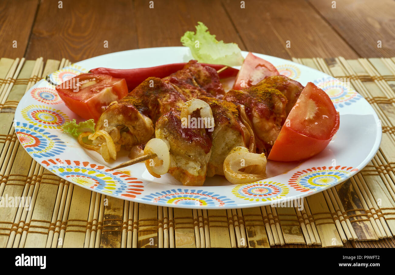 Tandoori Chaap Tikka Dry , dish is popular in North India Stock Photo ...