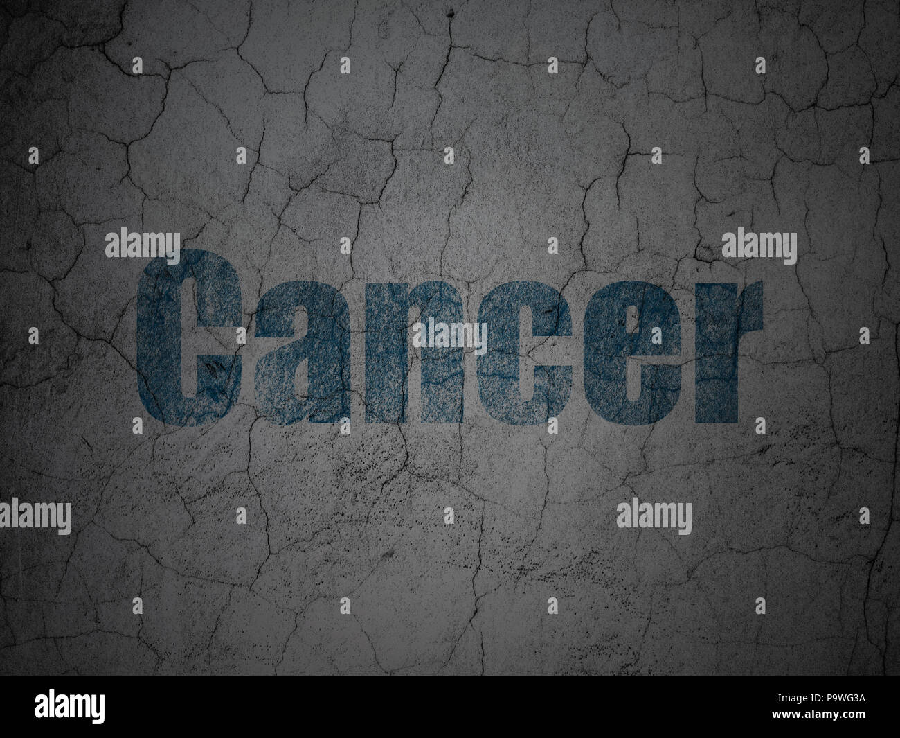Healthcare concept: Cancer on grunge wall background Stock Photo - Alamy