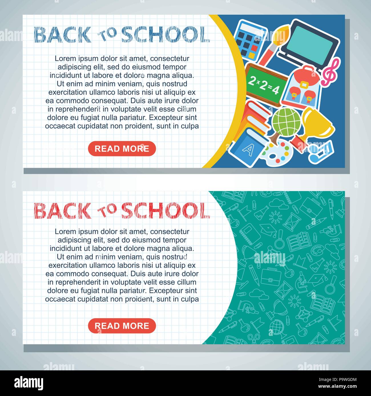 School Building Horizontal Stock Vector Images - Alamy