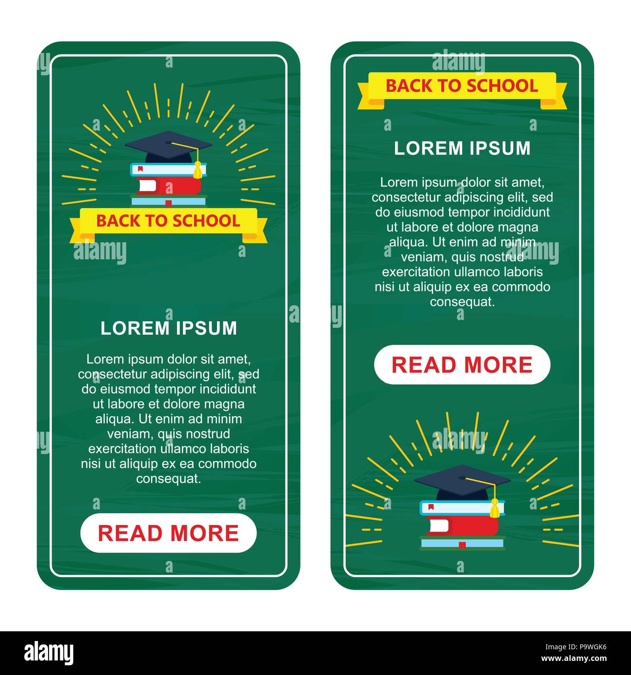 Set two vertical vector Cut Out Stock Images & Pictures - Alamy