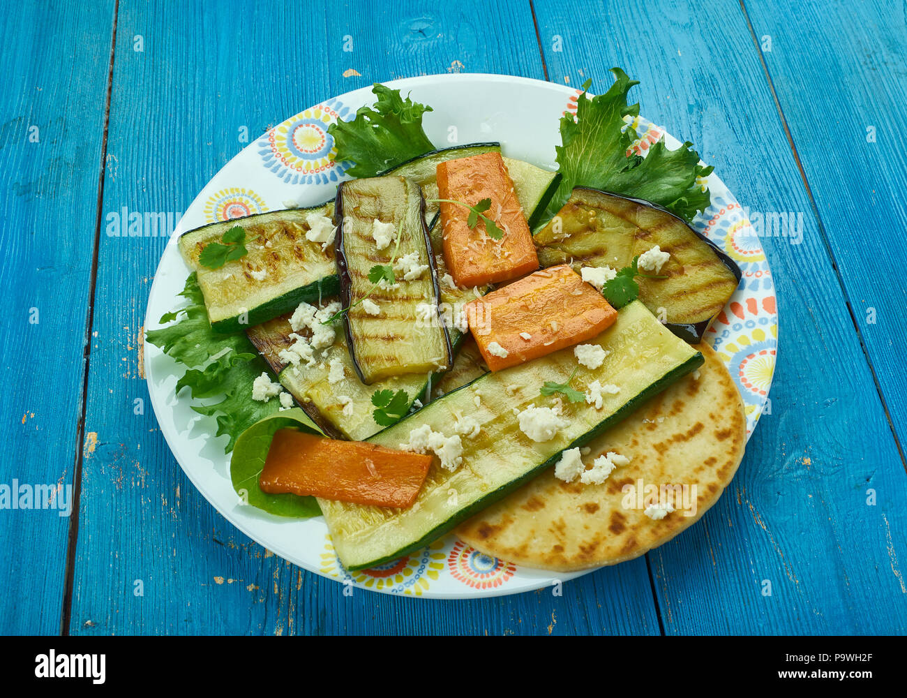 Middle Eastern Style Roasted Vegetables close up Stock Photo - Alamy