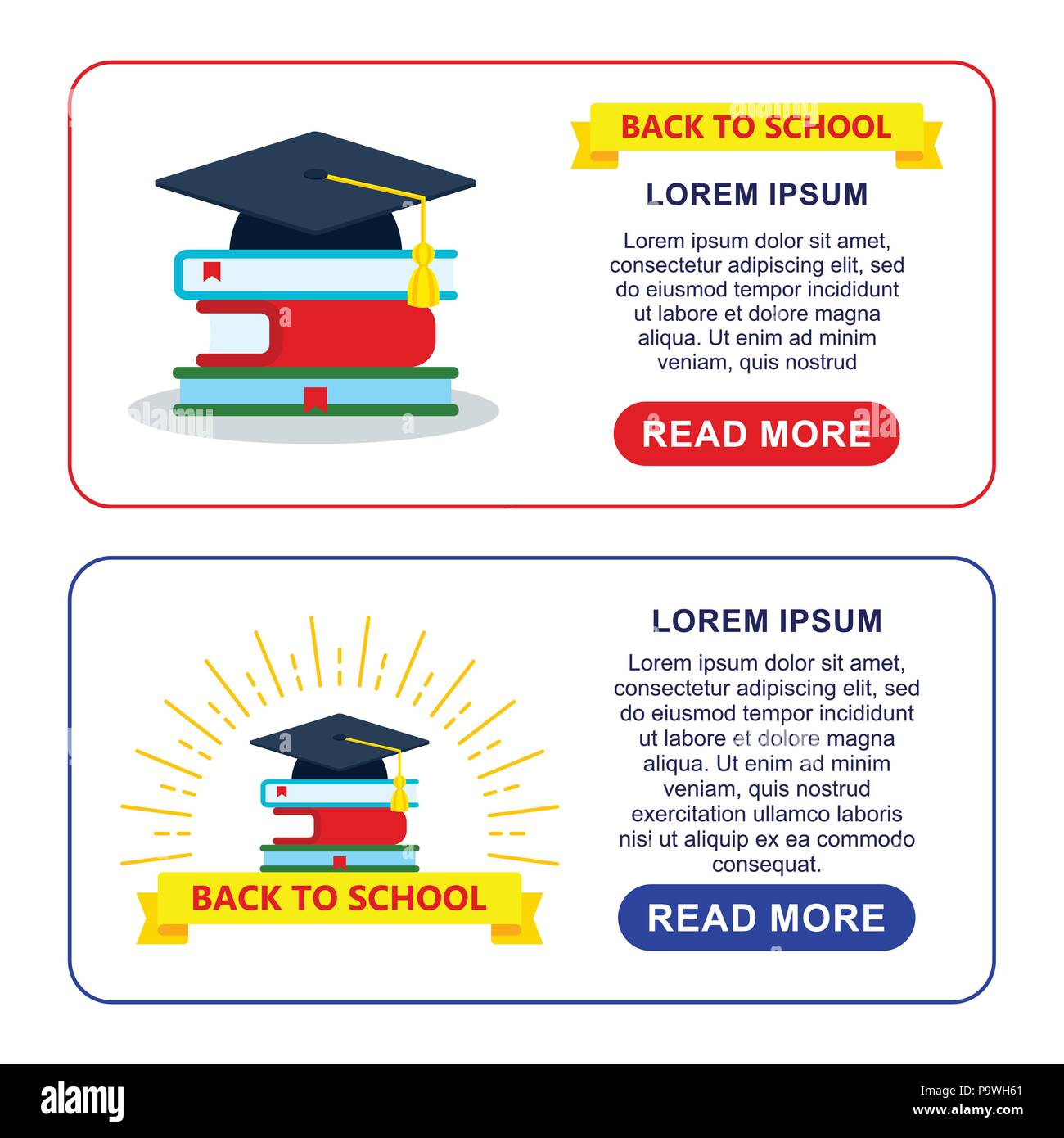 School building horizontal Stock Vector Images - Alamy