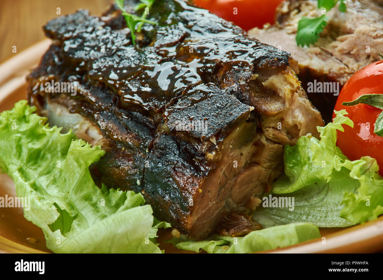 Cuban Mojo Marinated Pork - Lechon Asado, traditional Cuban roasted ...