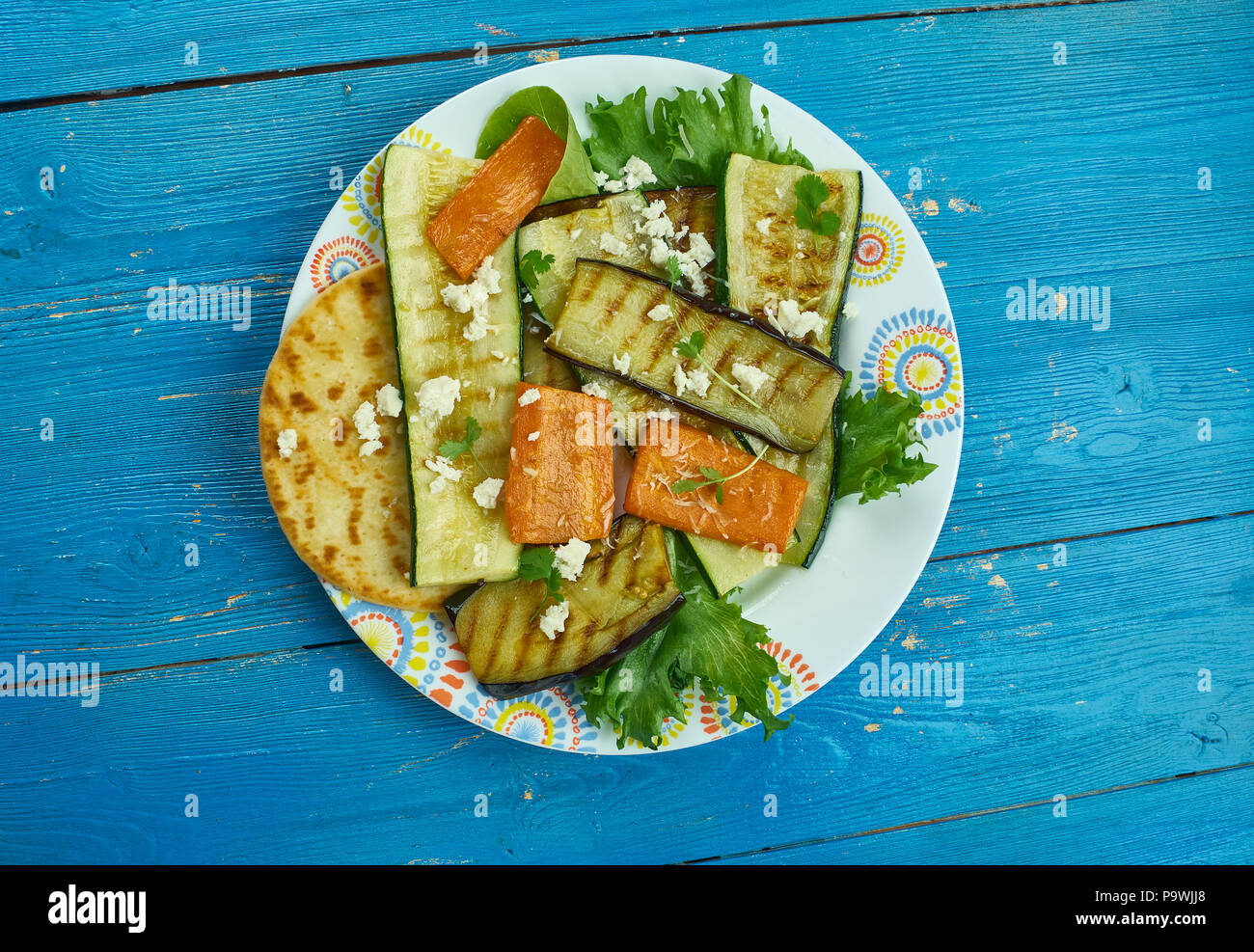 Middle Eastern Style Roasted Vegetables close up Stock Photo - Alamy