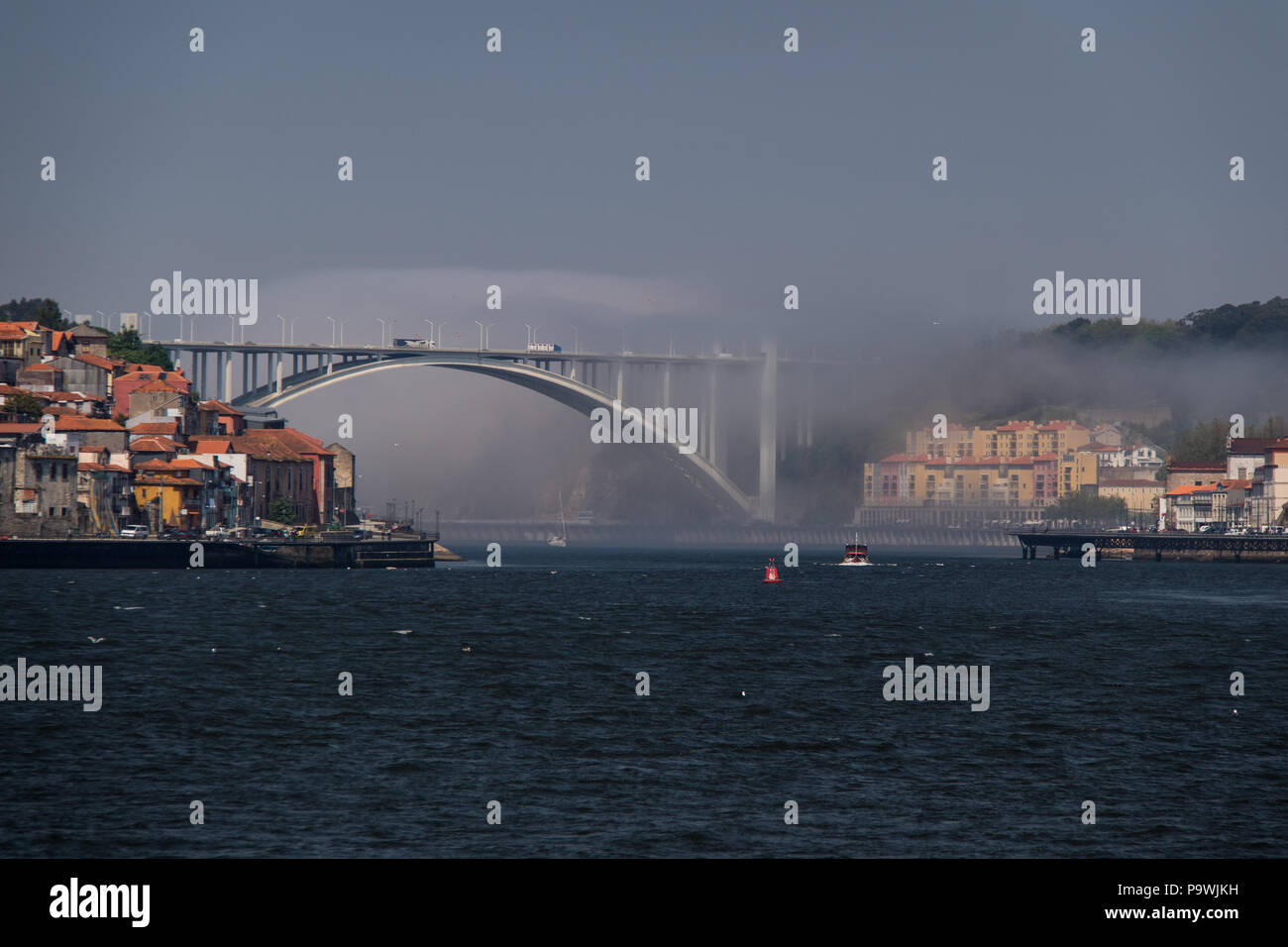 River Douro in the mist, Porto Stock Photo - Alamy