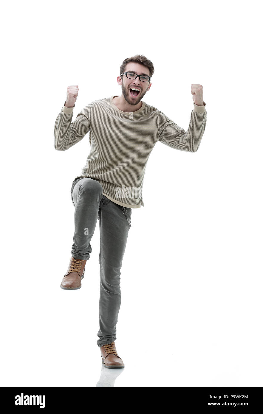 portrait of a very happy young man Stock Photo - Alamy