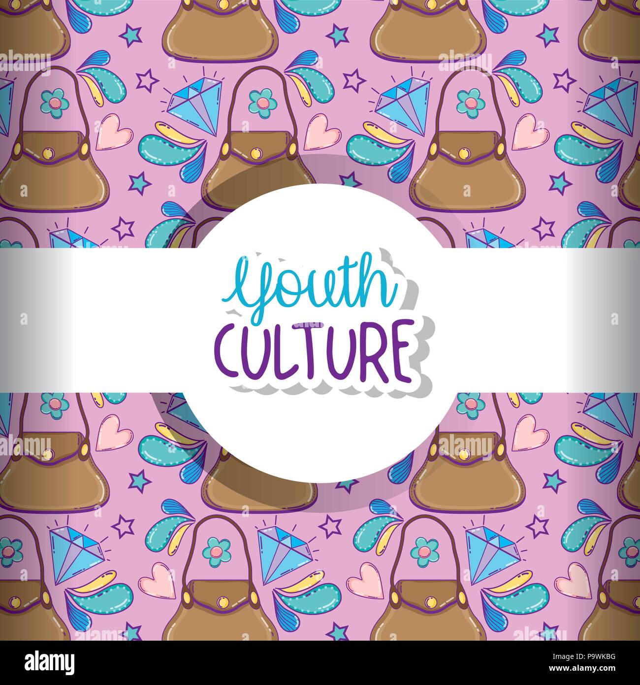 Youth culture pattern background Stock Vector Image & Art - Alamy
