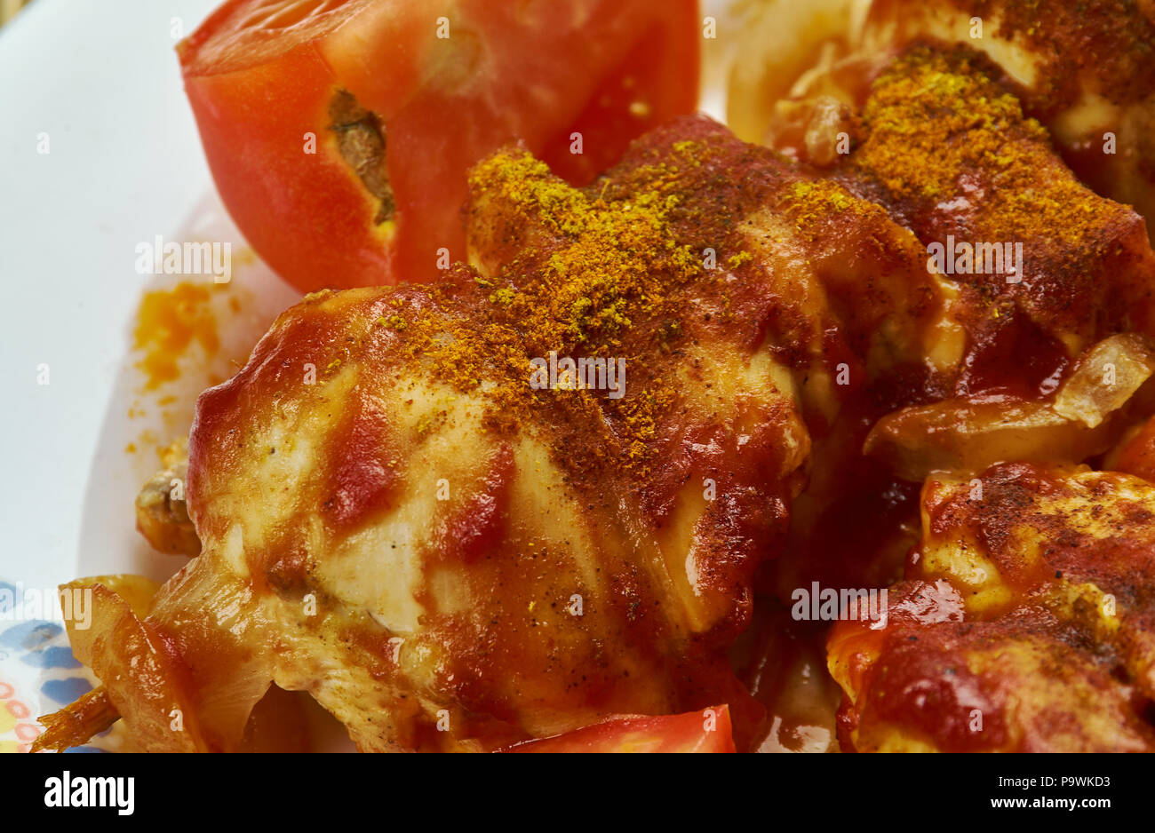Tandoori Chaap Tikka Dry , dish is popular in North India Stock Photo ...