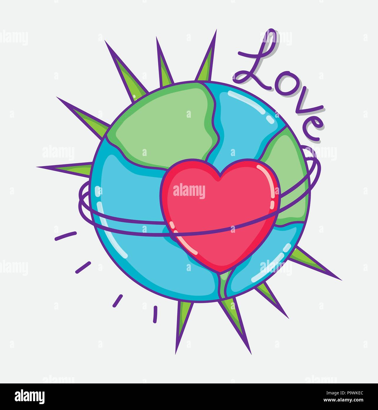 Love and hearts cartoons Stock Vector Image & Art - Alamy
