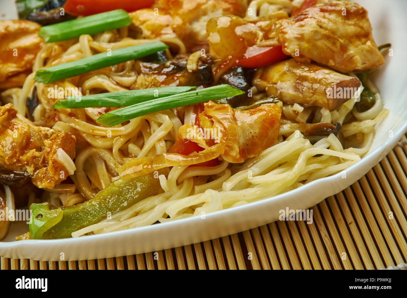 Chicken Chowmein authentic Chinese stir-fry Stock Photo - Alamy