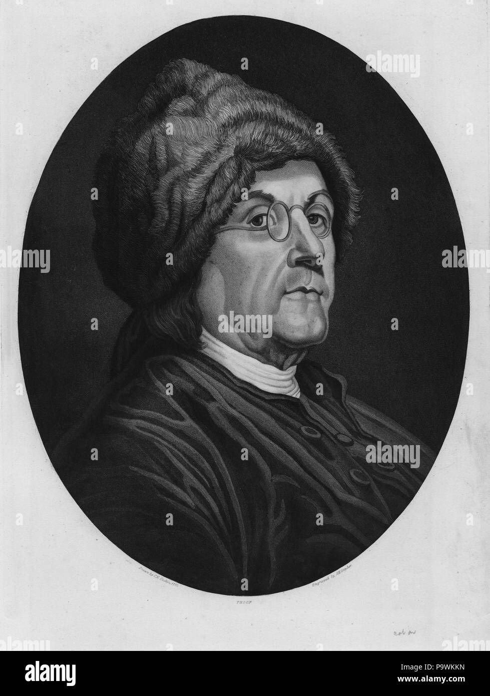 Benjamin franklin portrait painting hi-res stock photography and images ...