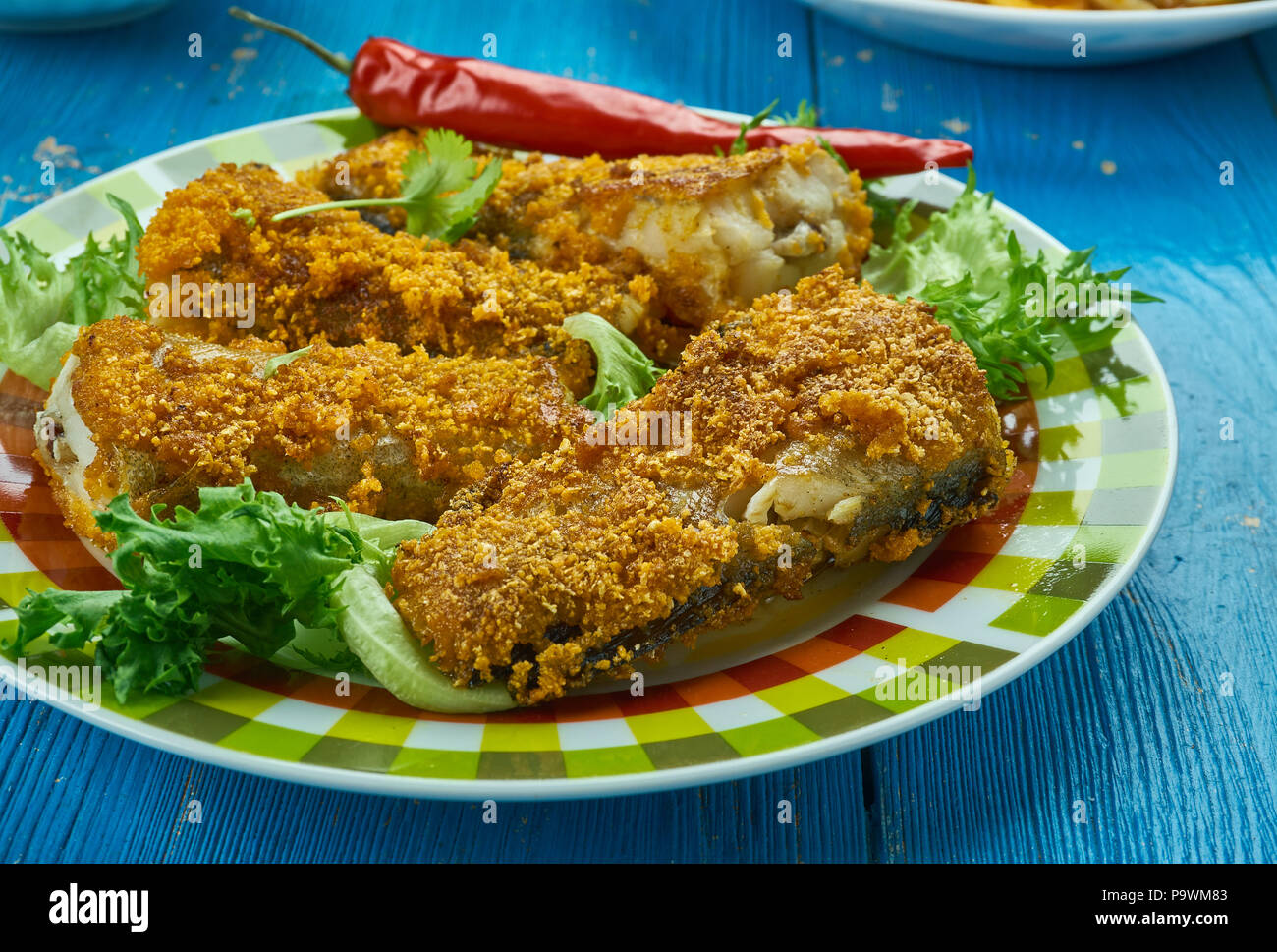 Mandeli Fish Fry, fish fried in Goan style Stock Photo - Alamy