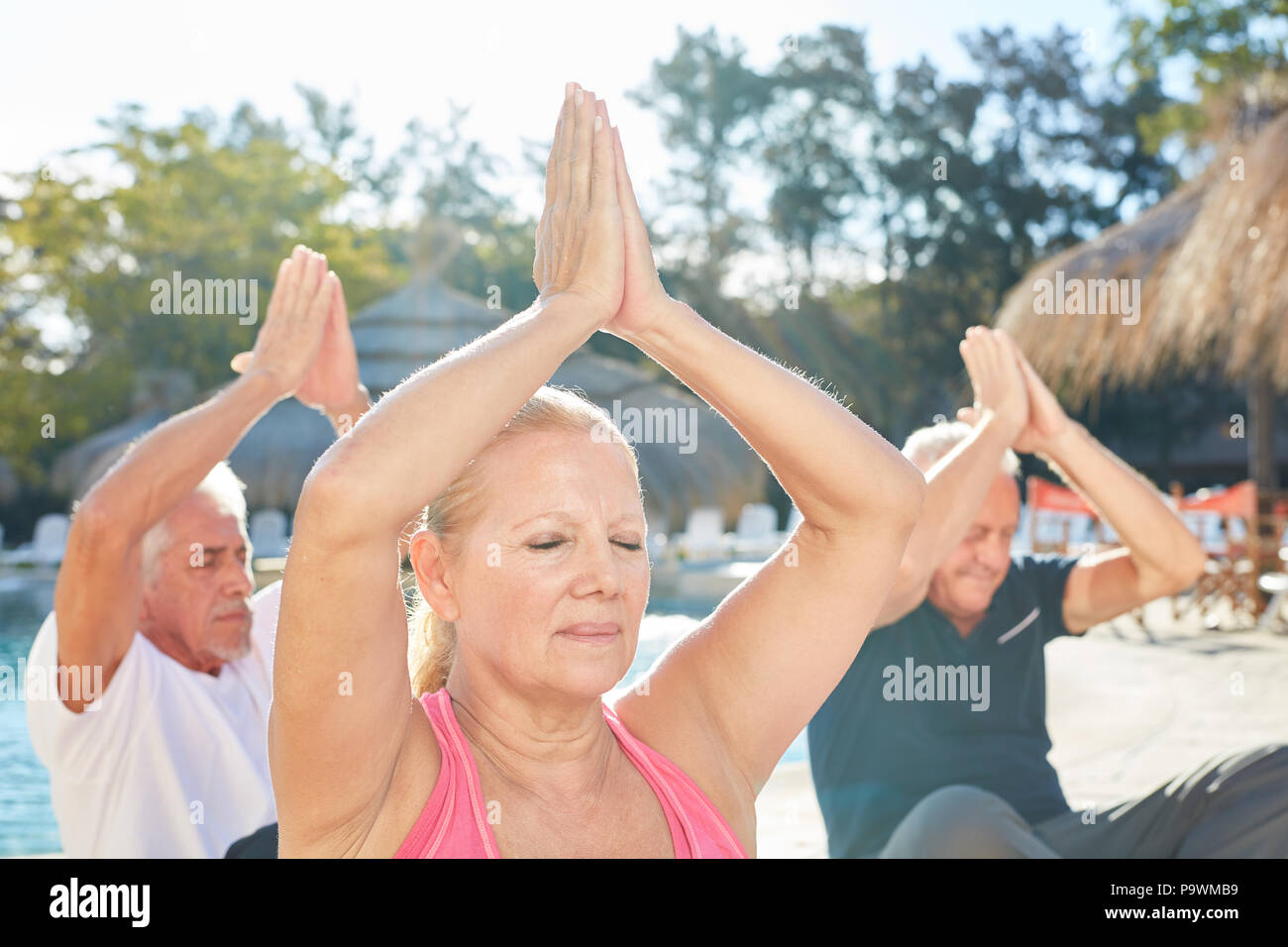 Old yoga class hi-res stock photography and images - Alamy