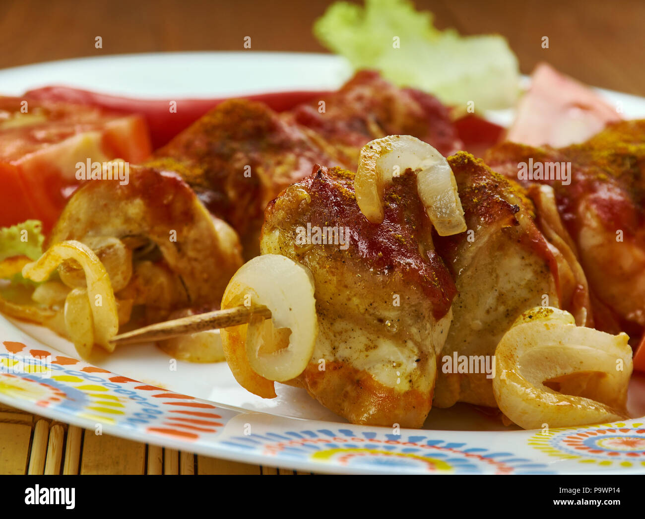 Tandoori Chaap Tikka Dry , dish is popular in North India Stock Photo ...