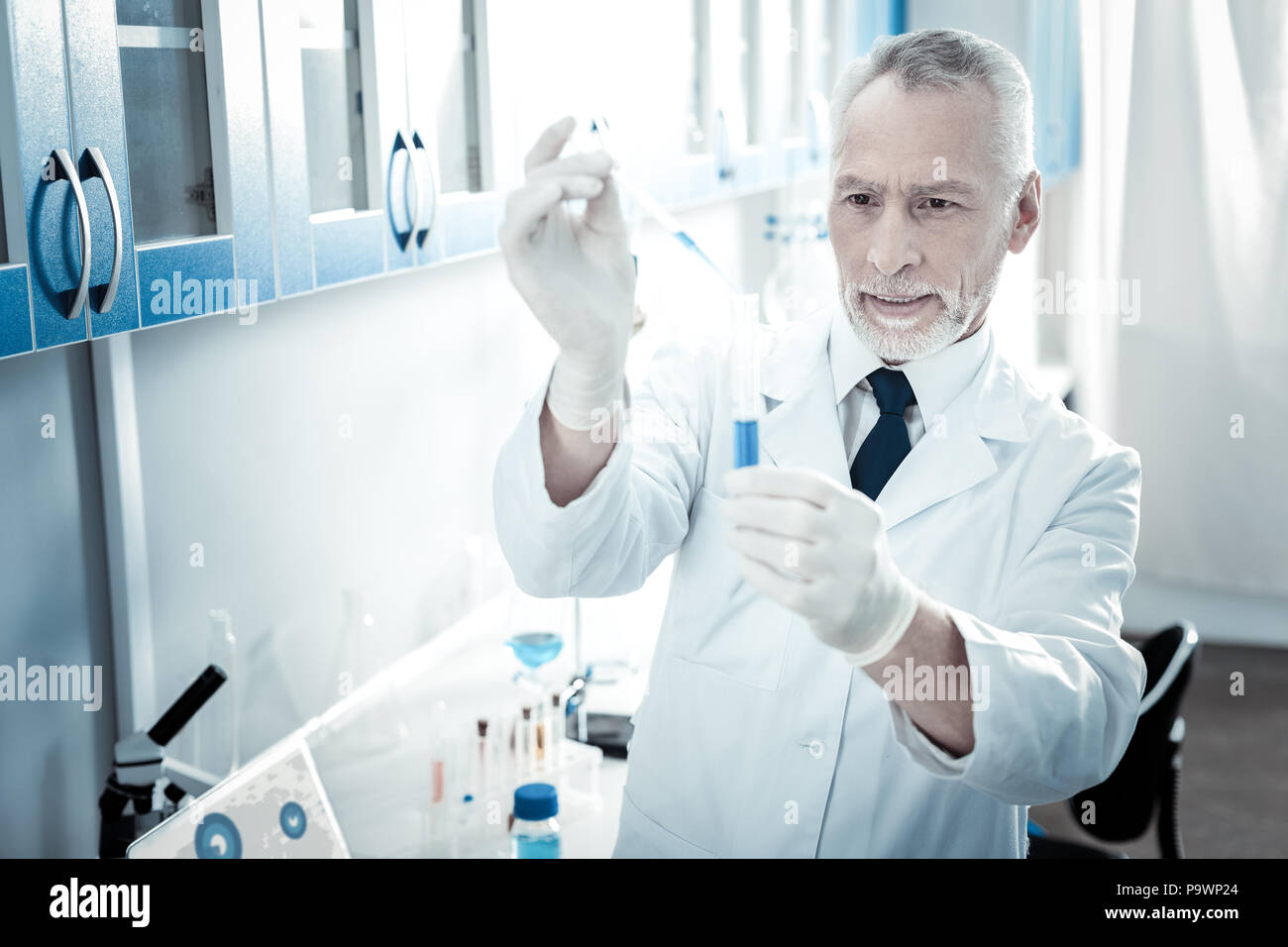 Male laboratory researcher standing hi-res stock photography and images ...
