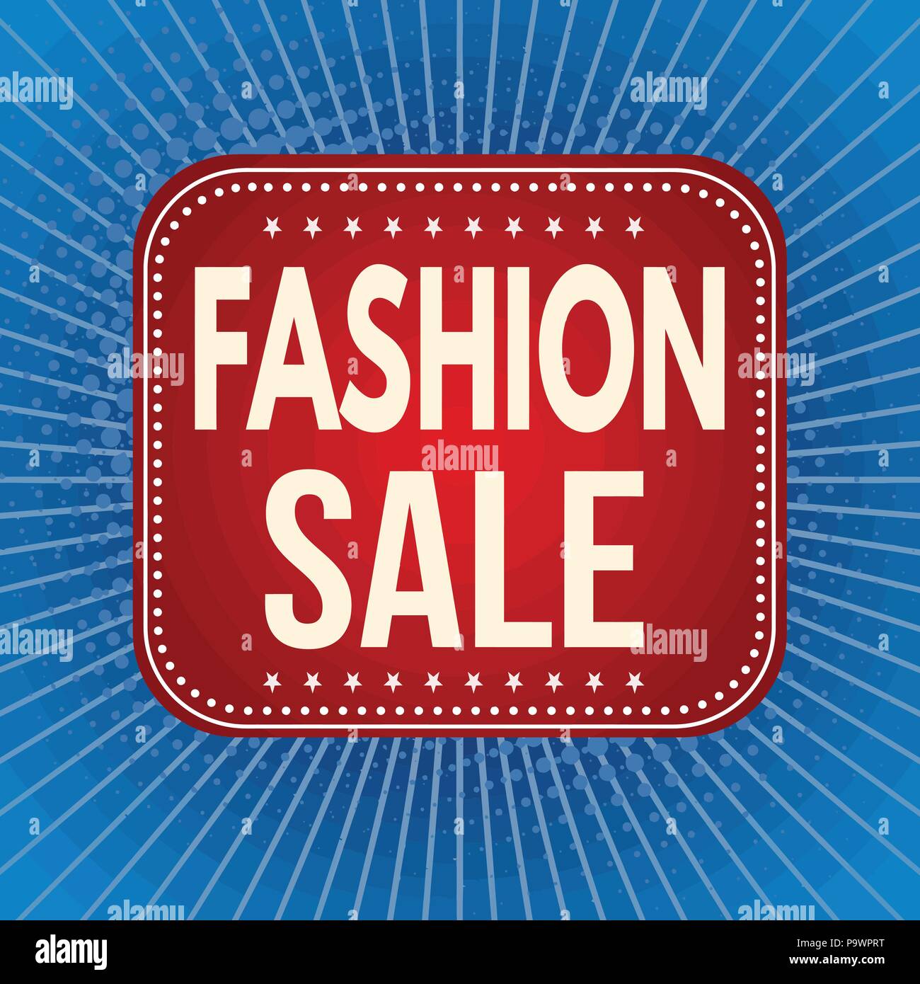 Fashion sale banner or label for business promotion, vector ...