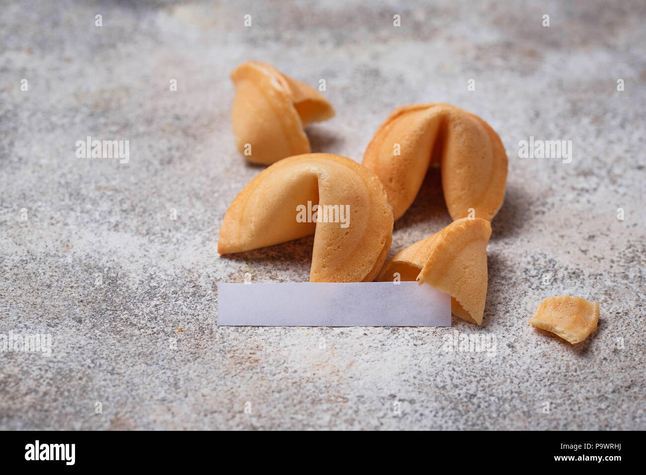 Traditional Chinese fortune cookies with prediction Stock Photo - Alamy