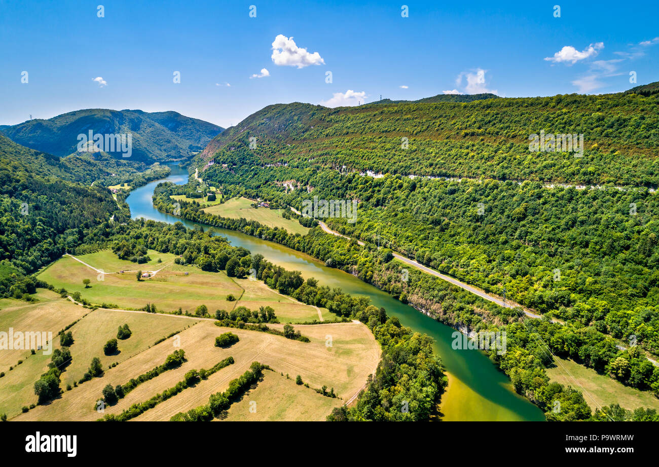 The gorge of the Ain river in France Stock Photo - Alamy