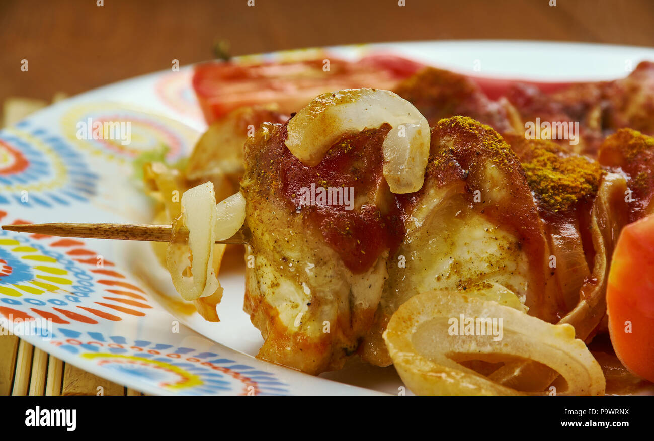 Tandoori Chaap Tikka Dry , dish is popular in North India Stock Photo ...