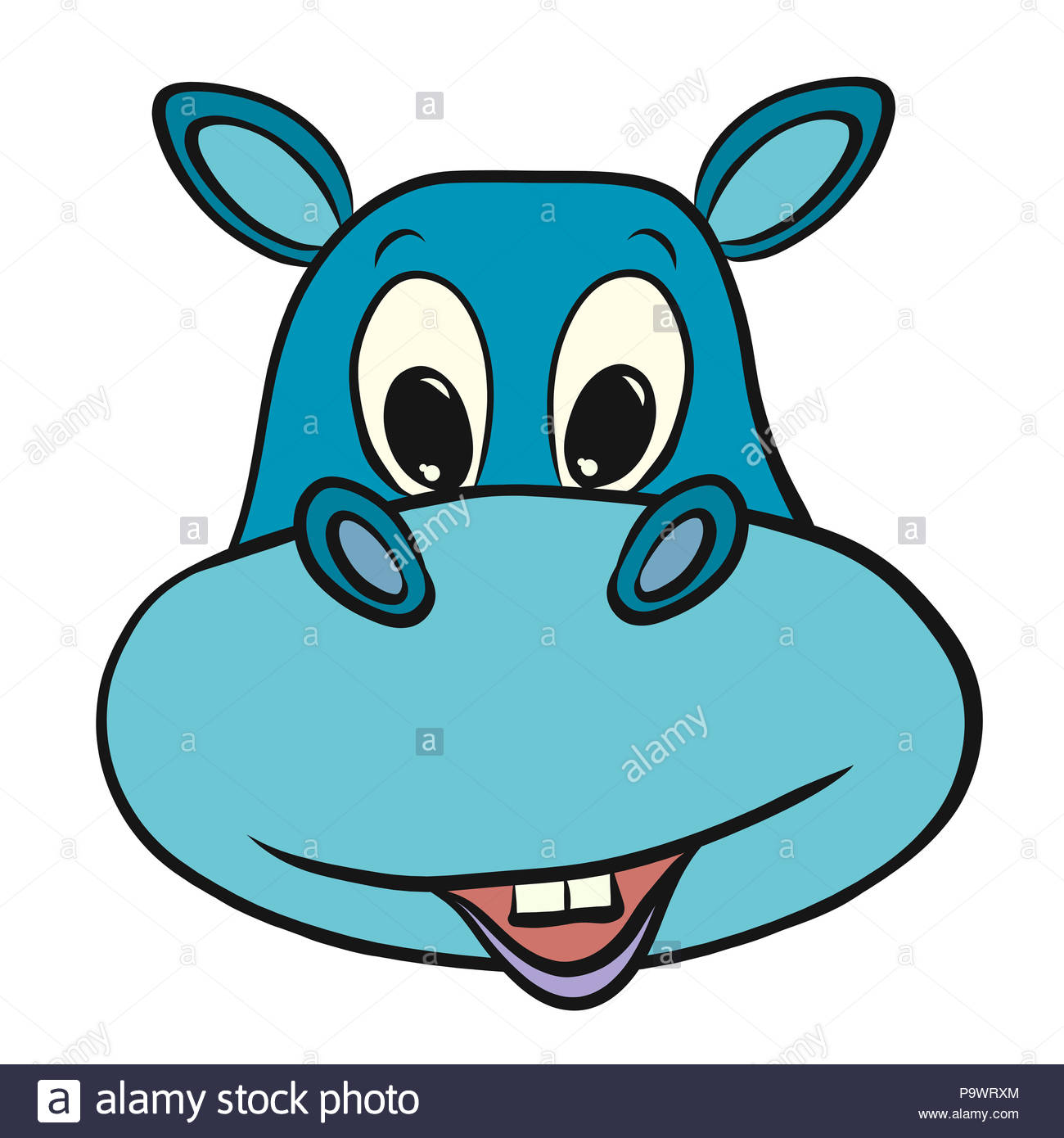 Cartoon Hippo Face Stock Photos & Cartoon Hippo Face Stock Images - Alamy