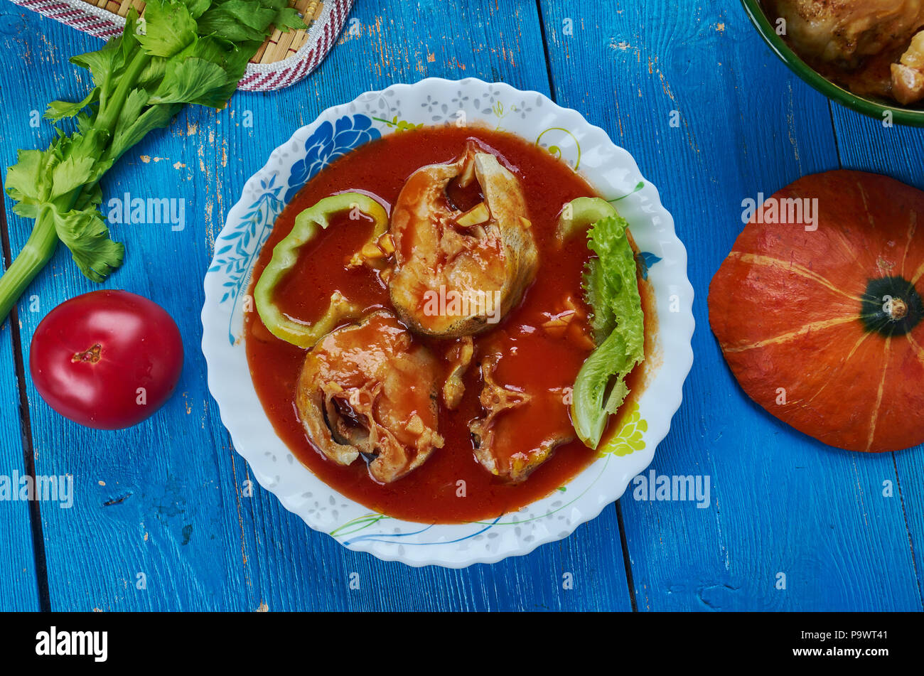Masor Tenga, Sour fish curry, Assamese cuisine South-East Asia ...