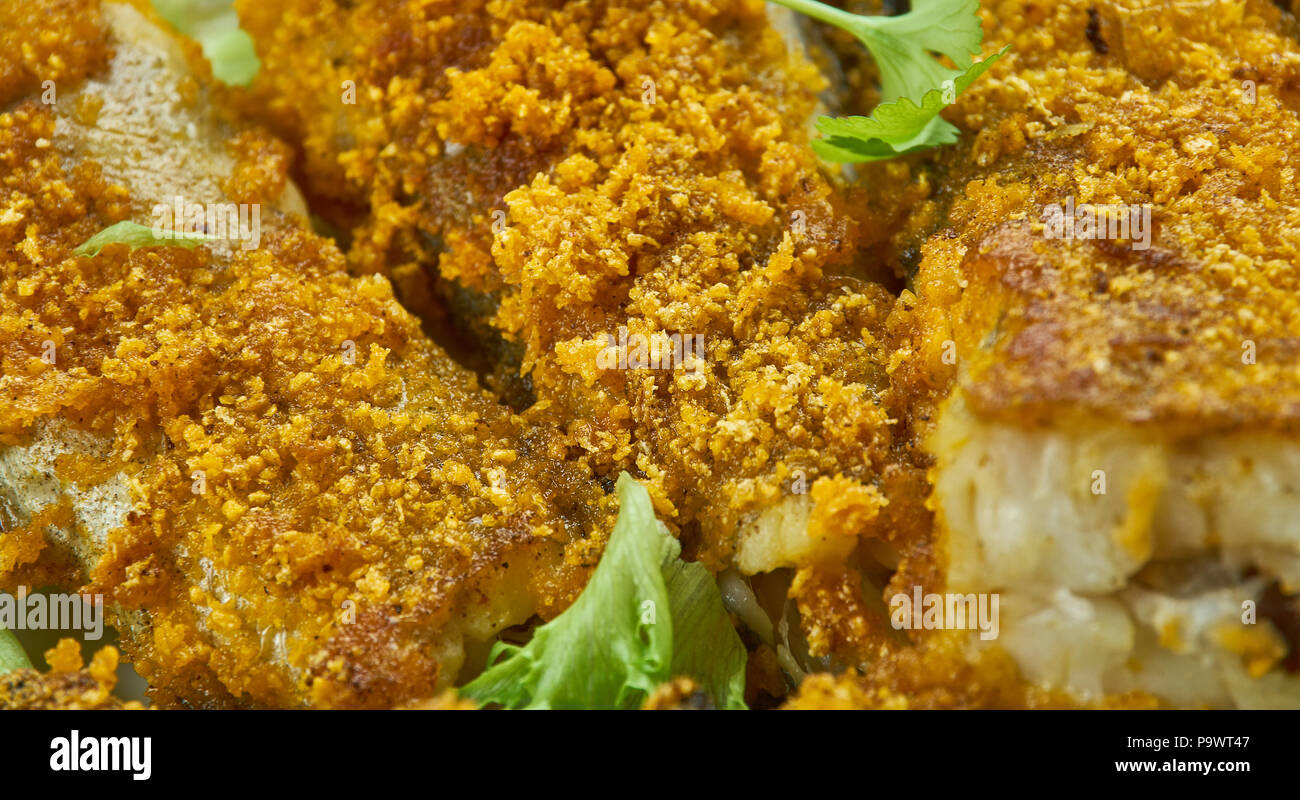 Mandeli Fish Fry, fish fried in Goan style Stock Photo - Alamy