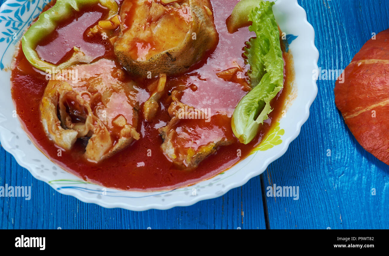 Masor Tenga, Sour fish curry, Assamese cuisine South-East Asia ...