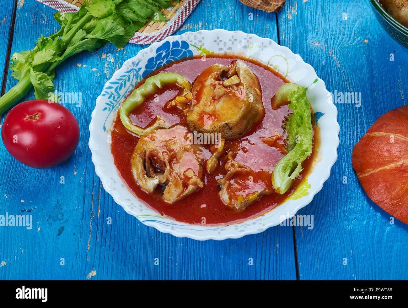 Masor Tenga, Sour fish curry, Assamese cuisine South-East Asia ...