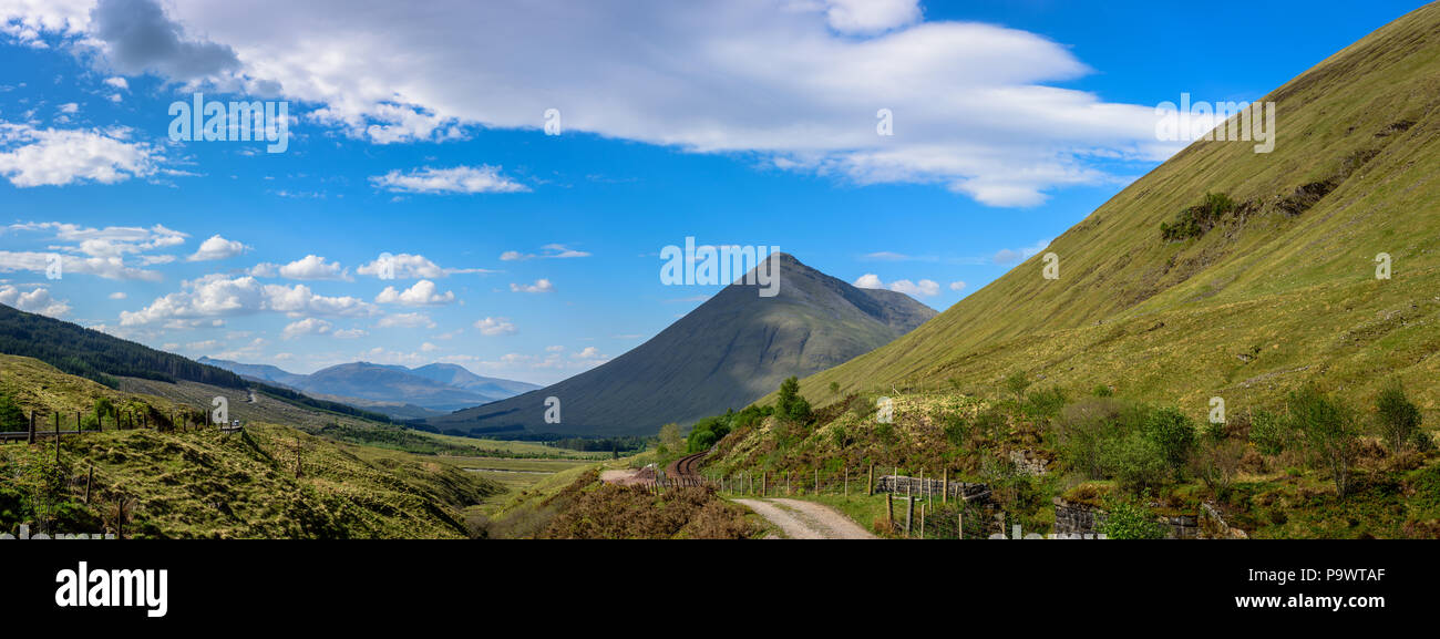 Scottish landscape. mountains and beautiful sky above Scotland Stock ...