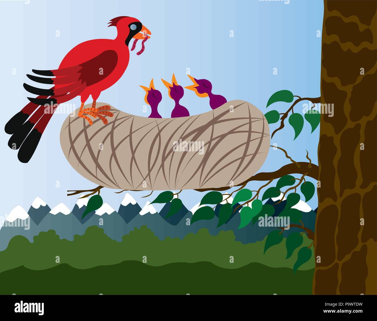 Feeding nurturing Stock Vector Images - Alamy