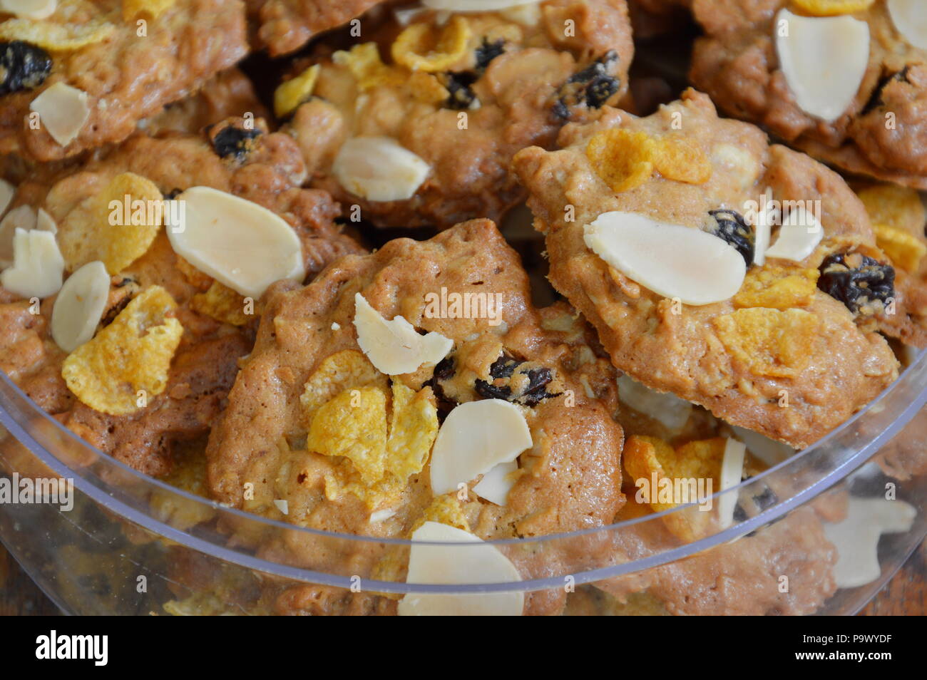 cereal cookie in plastic box Stock Photo - Alamy