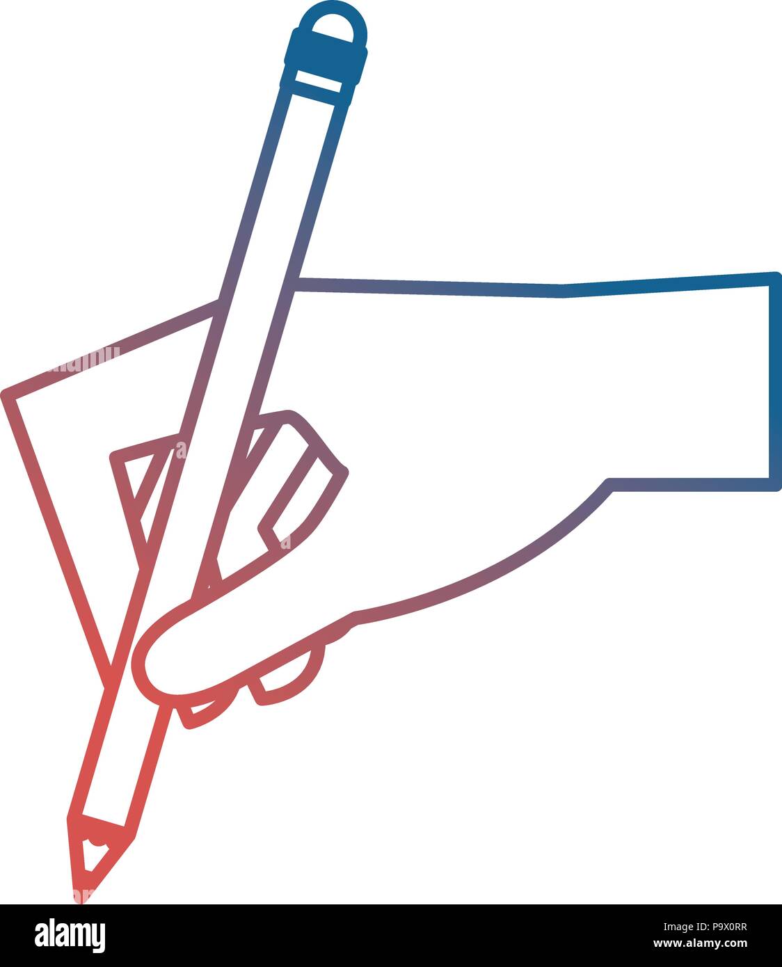 hand writing with pencil Stock Vector Image & Art - Alamy