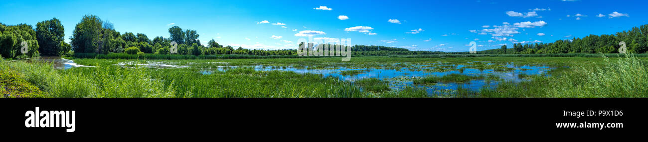 Panorama river in countryside summer hi-res stock photography and ...
