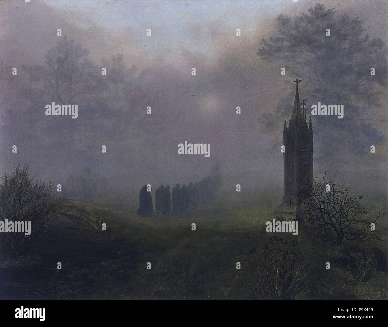 Prozession im nebel hi-res stock photography and images - Alamy