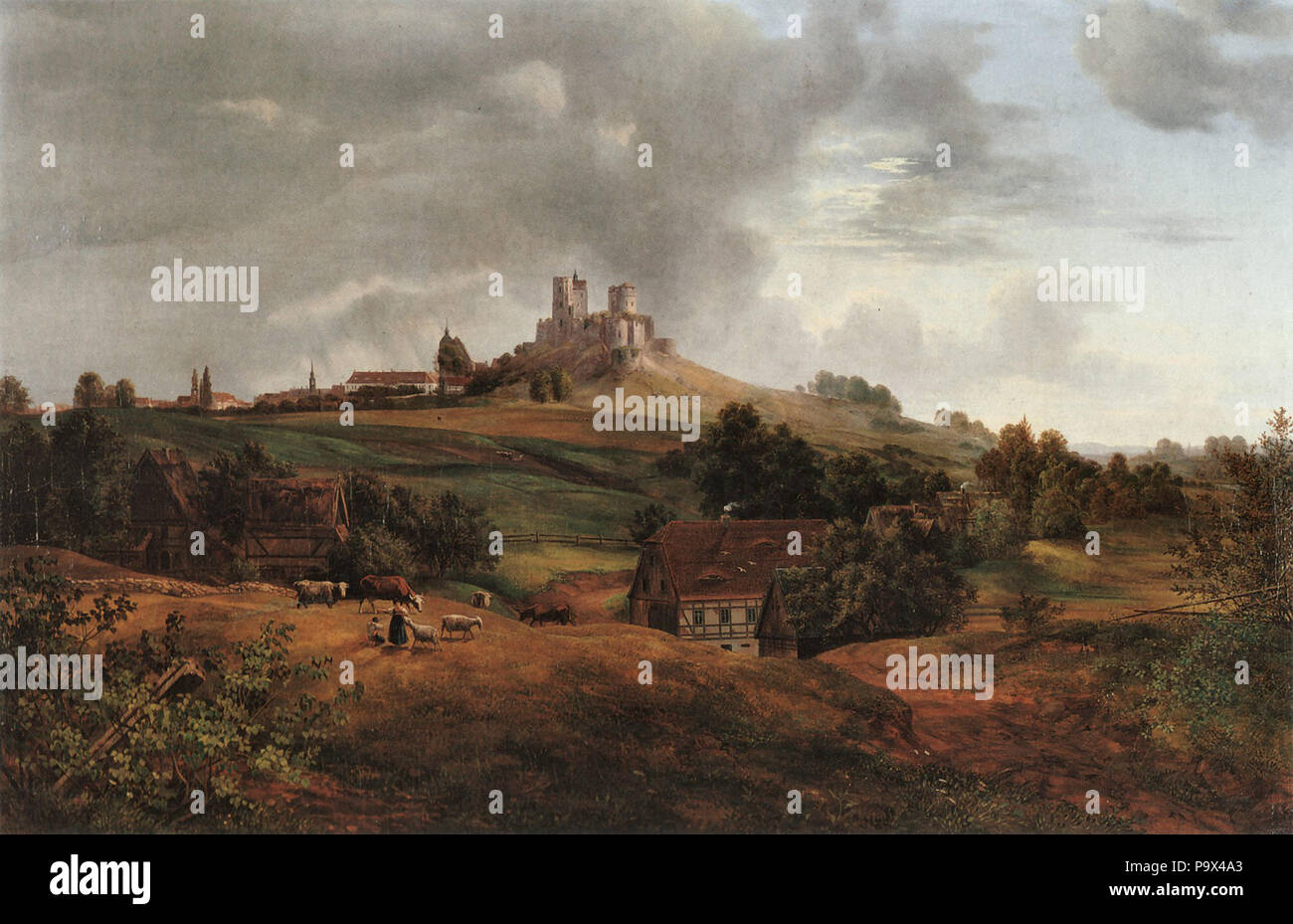 Oehme Ernst Ferdinand - Stolpen Castle Stock Photo - Alamy