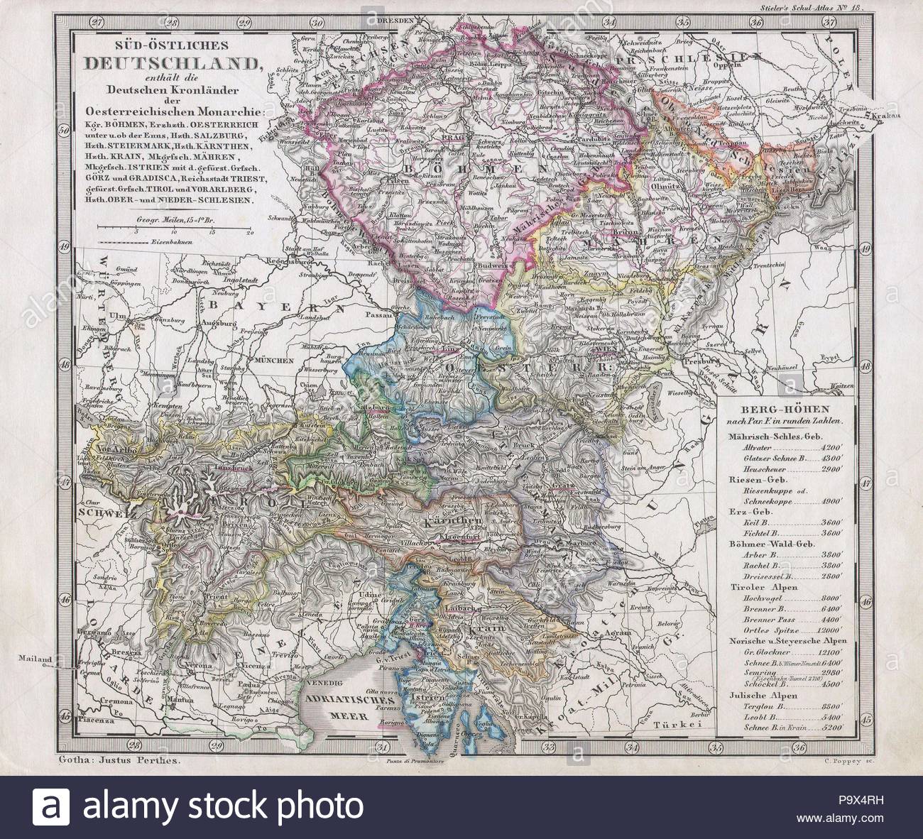 Map Of Bohemia Stock Photos & Map Of Bohemia Stock Images - Alamy