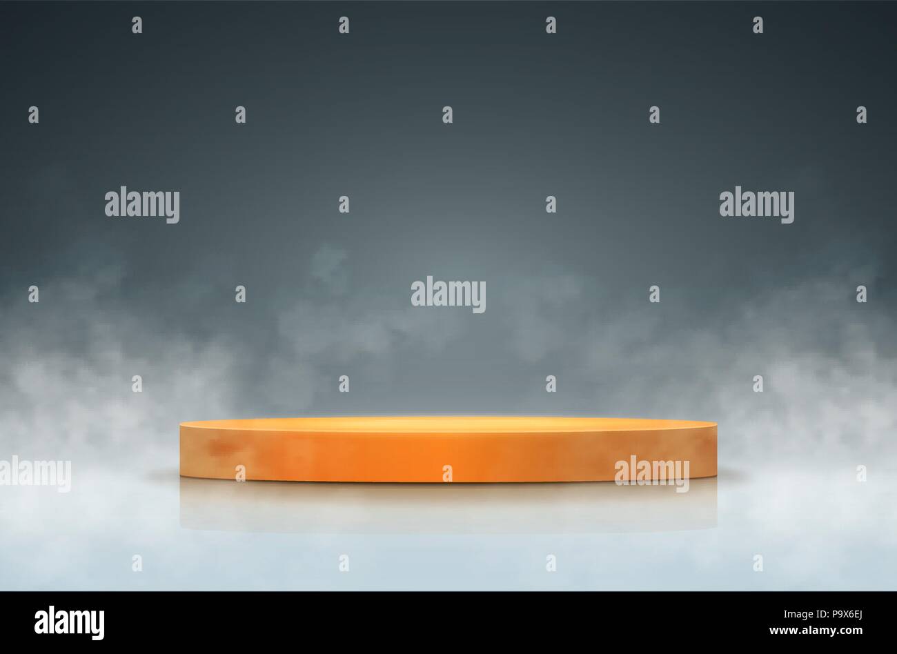 Round podium on white Stock Vector Images - Alamy