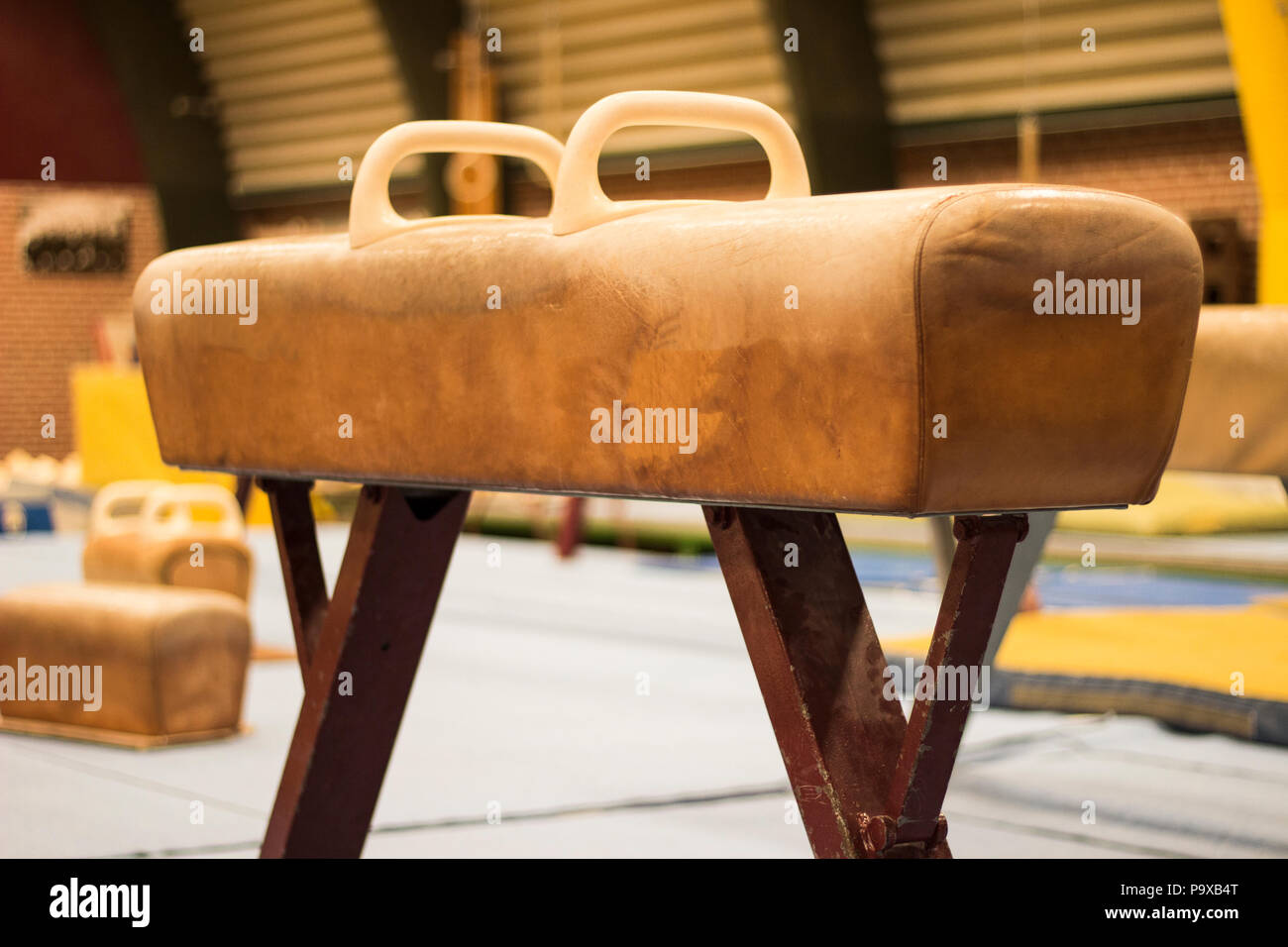 Gymnastic equipment in a gymnastic center Stock Photo - Alamy