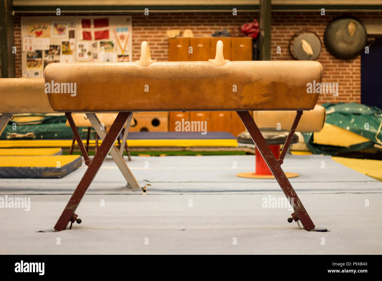 Gymnastic equipment in a gymnastic center Stock Photo - Alamy
