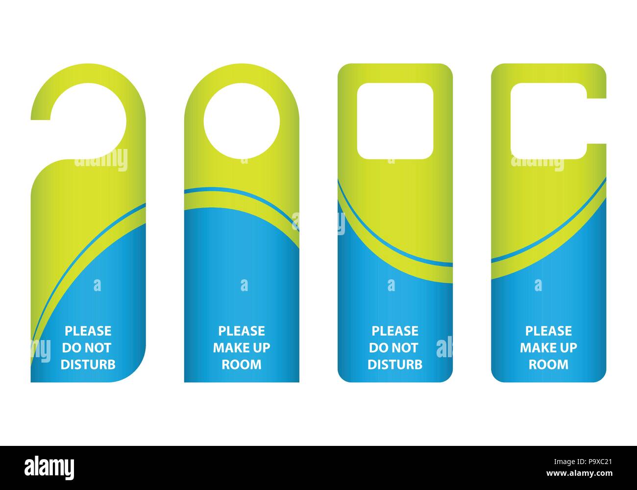 do not disturb elegant blue-green door hanger Stock Vector Image & Art ...