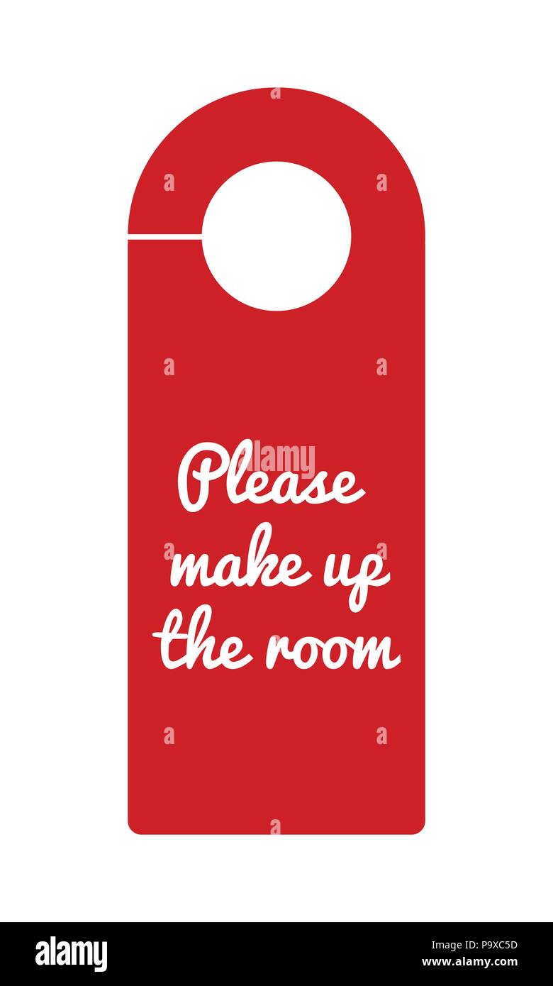 special hotel door knob design, vector, eps10, please make up the room ...