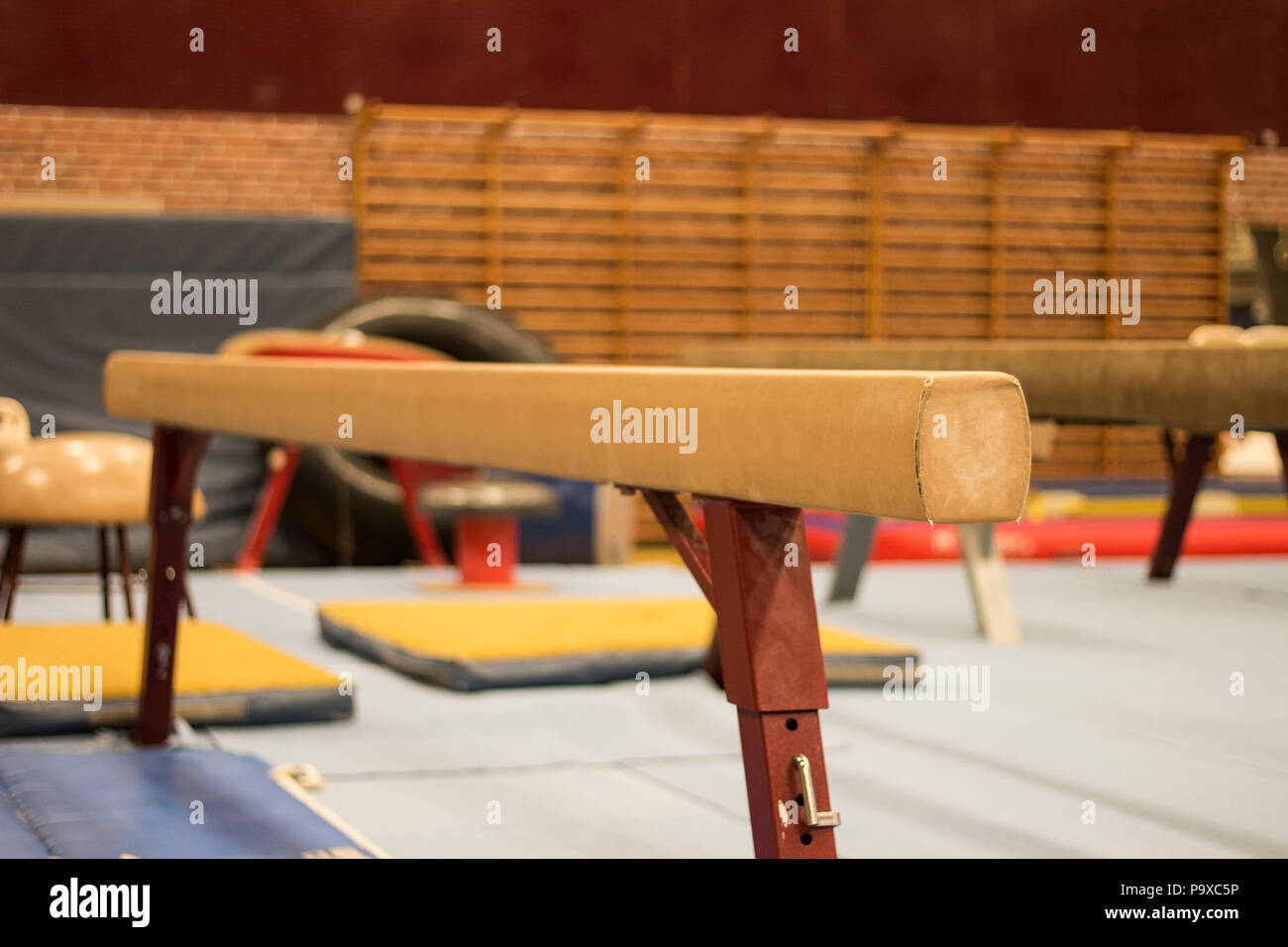 Gymnastic equipment in a gymnastic center Stock Photo - Alamy