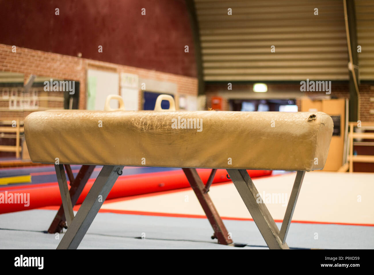 Gymnastic equipment in a gymnastic center Stock Photo - Alamy