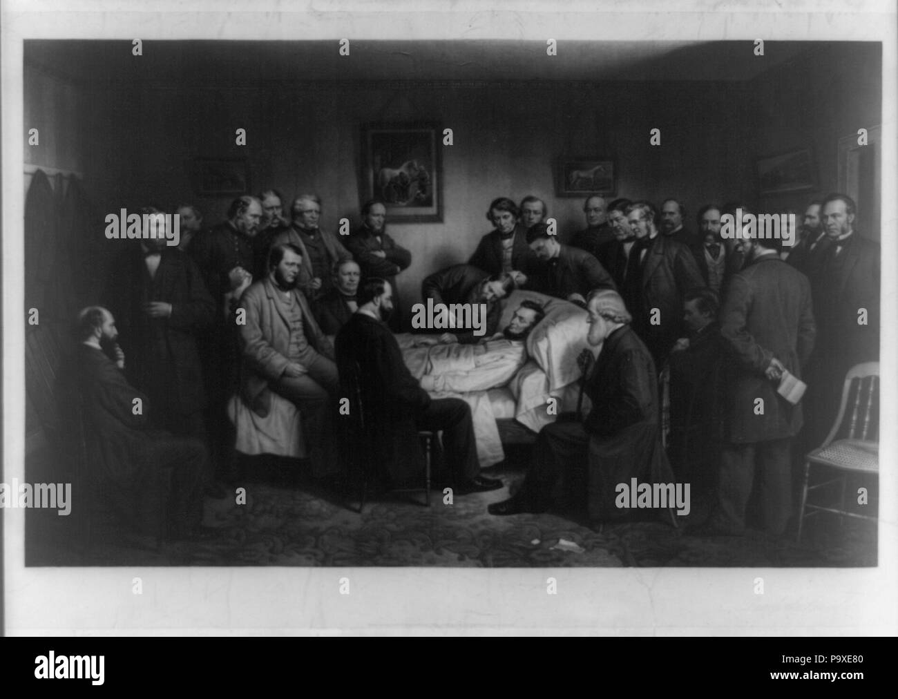 Death of president lincoln Black and White Stock Photos & Images - Alamy