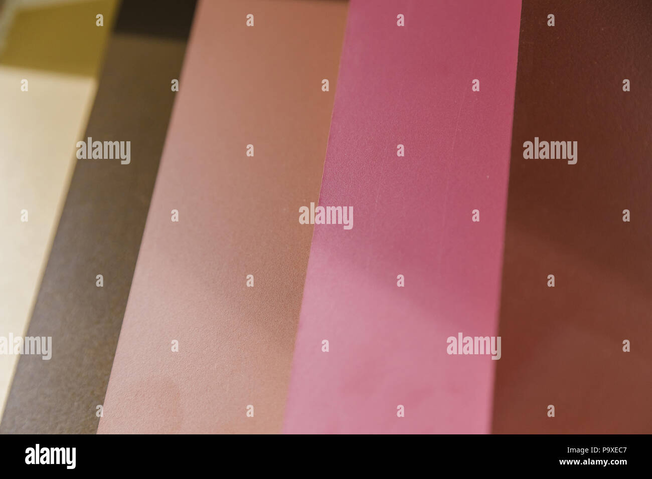 Background of panels of different colors, panels of wood Stock Photo ...