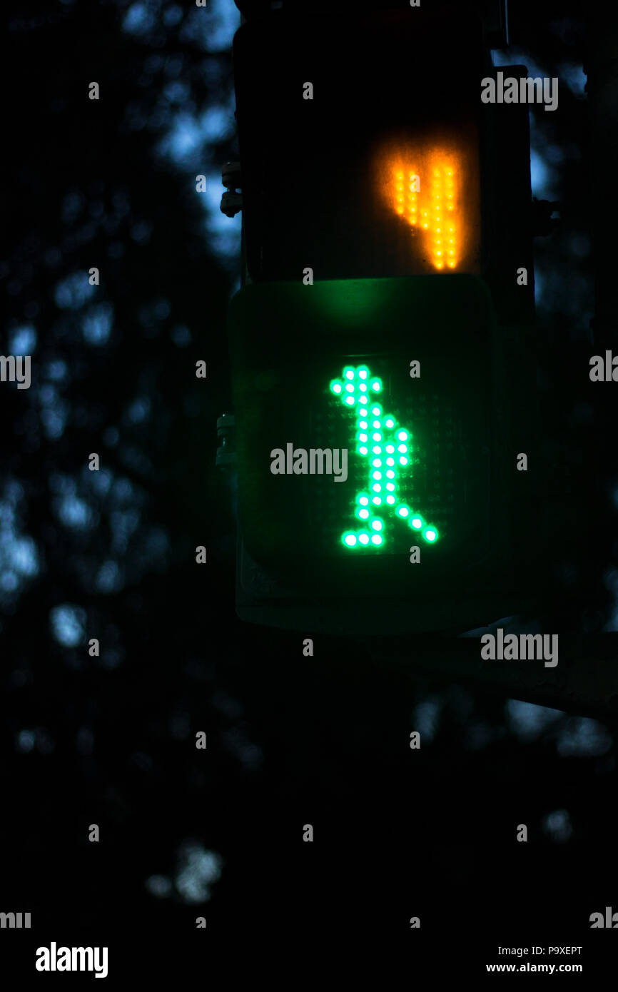 Zebra pedestrian crossing street traffic light for pedestrians to cross ...