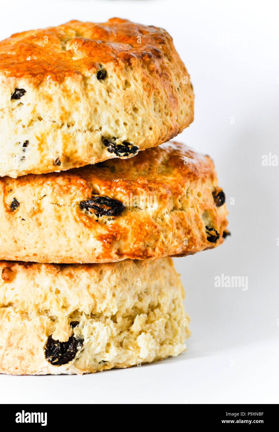 Three scones stacked up hi-res stock photography and images - Alamy