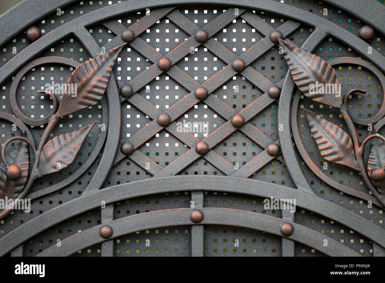 The fragment of forged metal products. close-up Stock Photo - Alamy